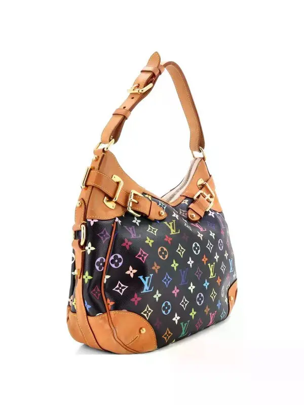 LOUIS VUITTON Greta Handbag Monogram Multicolor Hobo - Black