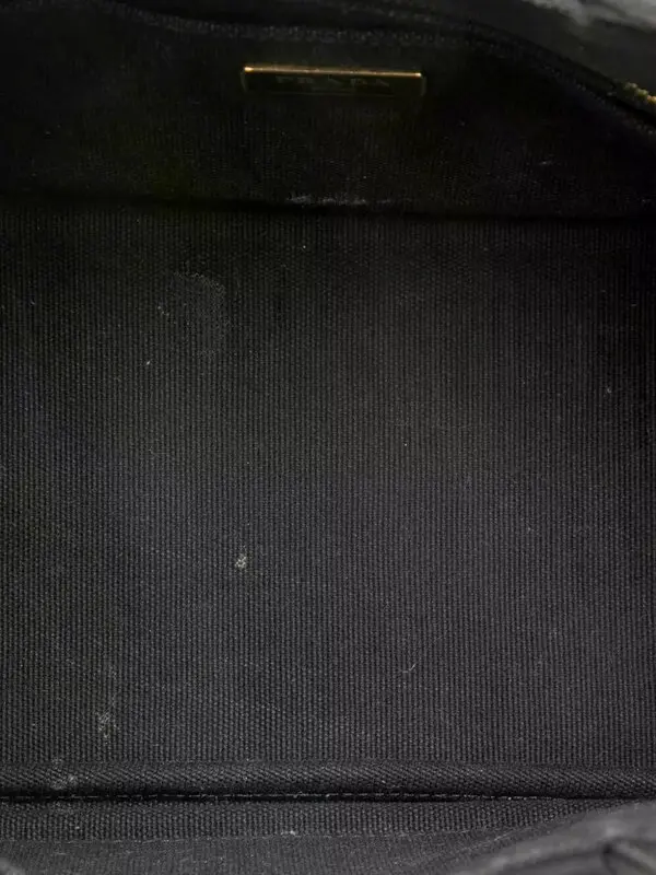 Prada 2000-2013 Canapa Logo Satchel - Black