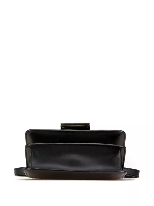 Fendi Leather Crystal Fab Crossbody Bag