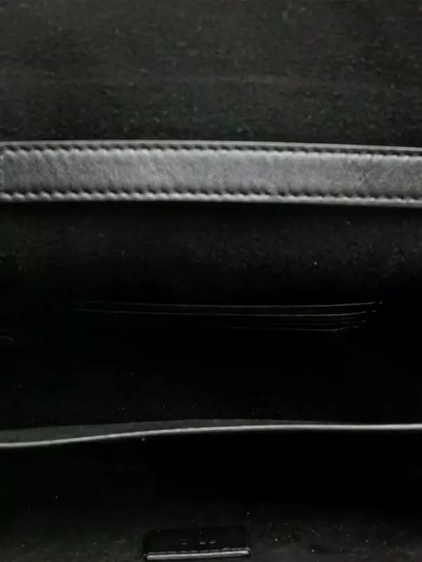 Fendi Leather Crystal Fab Crossbody Bag