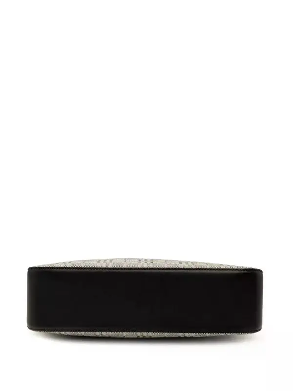 Burberry Tonal Check Canvas Shoulder Bag