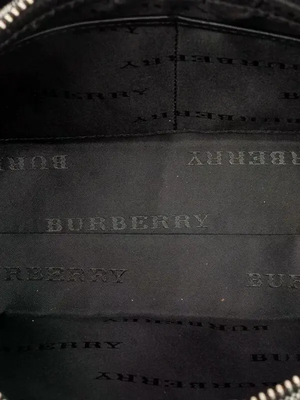 Burberry Tonal Check Canvas Shoulder Bag