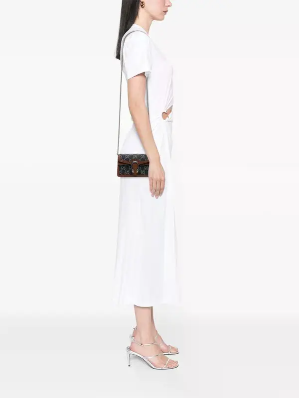 Gucci Mini Gg Denim Dionysus Crossbody Bag - Blue