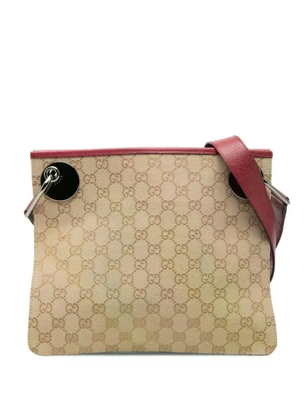 Gucci Gg Canvas Eclipse Crossbody Bag - Brown