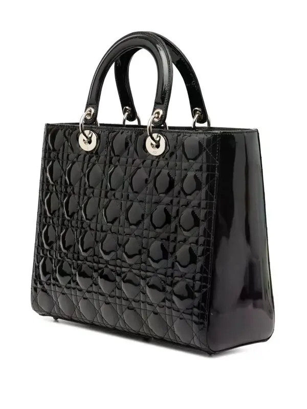 Dior 2009 Large Cannage Lady Satchel - Black