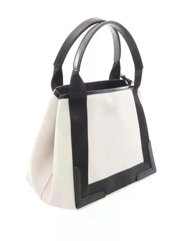 Balenciaga 2010-2026 Canvas Cabas S Tote Bag - Brown