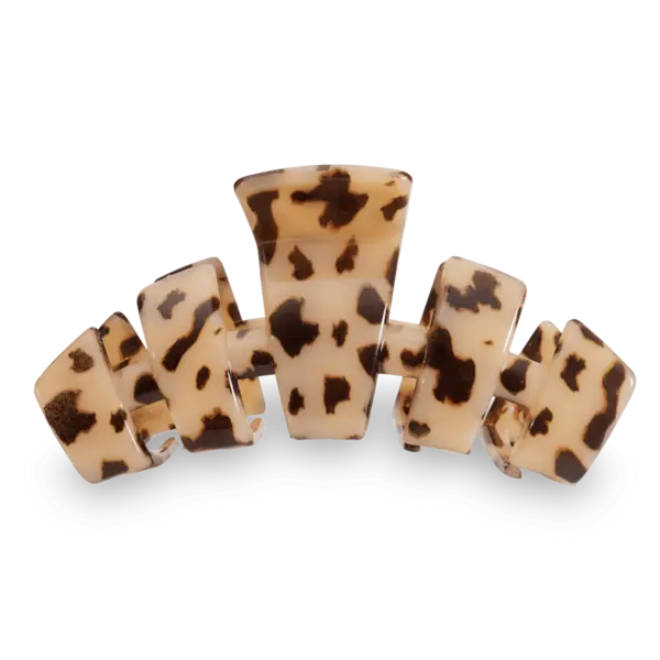 TELETIES Classic Large Hair Claw Clip - Blonde Tortoise