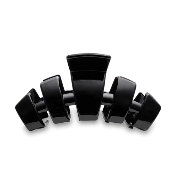 TELETIES Classic Large Claw Hair Clip - Jet Black