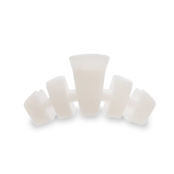 TELETIES Classic Medium Claw Clip - Coconut White