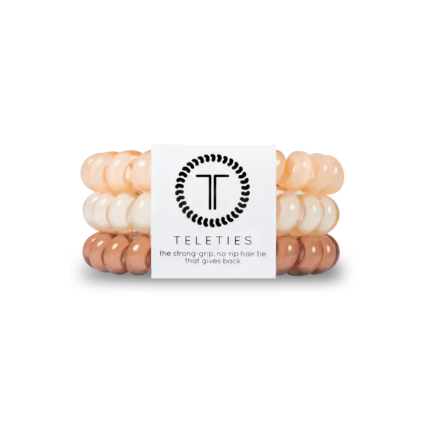 TELETIES Set Of Large Hair Ties - For The Love Of Nudes
