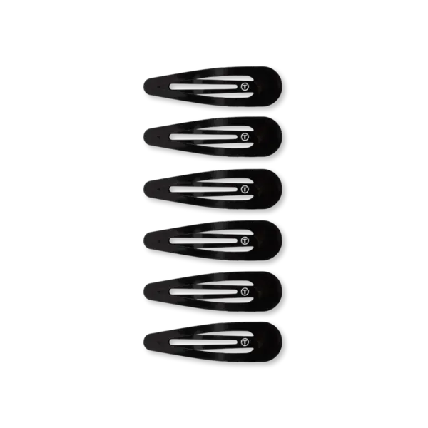 TELETIES Snap Clips - Jet Black