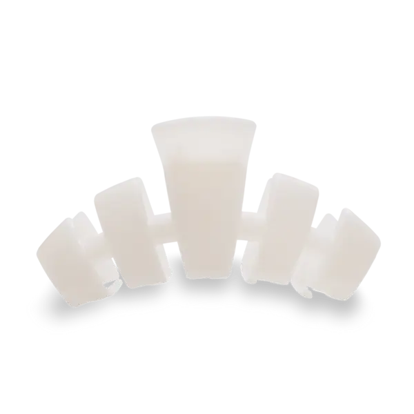 TELETIES Classic Large Claw Hair Clip - Coconut White