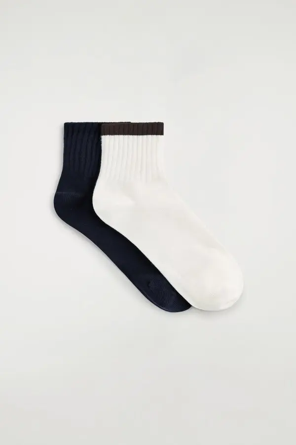 Cos 2-pack Ribbed Sports Socks - Navy