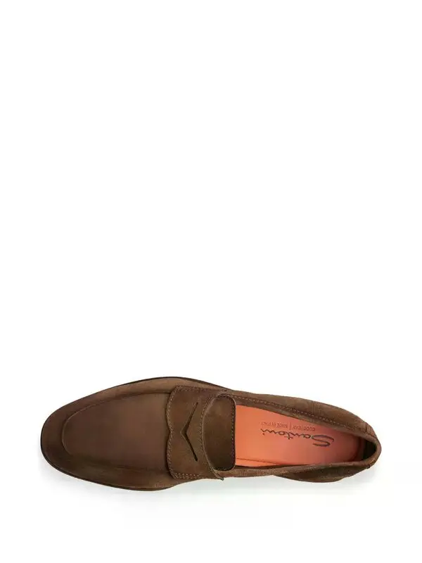 Santoni Carlo Suede Penny Loafers