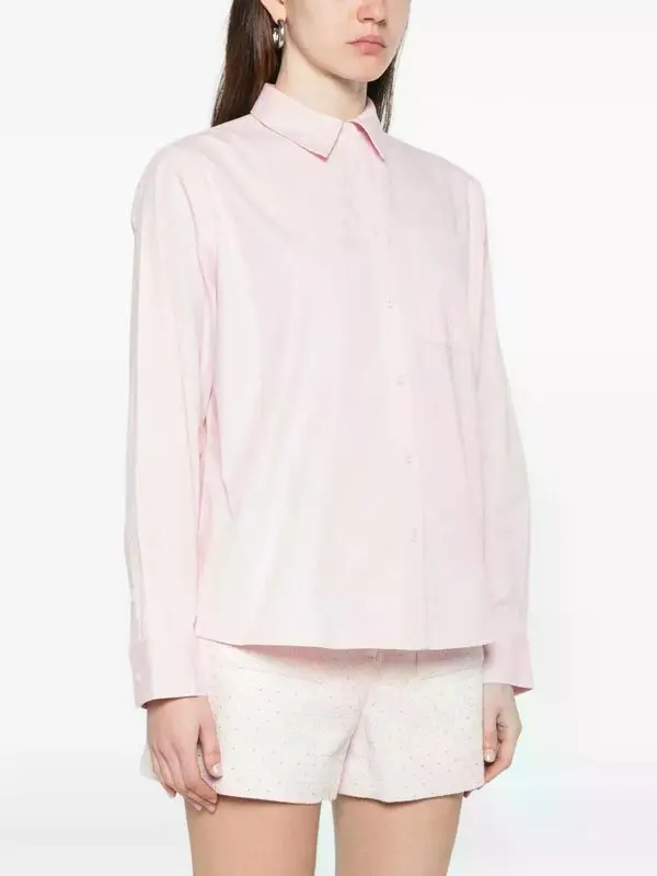 Maje Long-sleeve Shirt With Chest Pocket