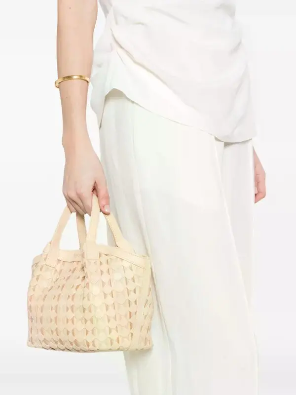 SERAPIAN Mini Secret Mosaico Ribbon Tote Bag