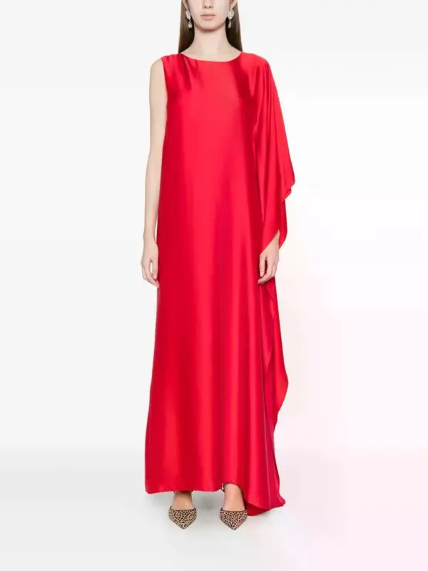 SILKYLICIOUS Muse Asymmetrical Maxi Dress