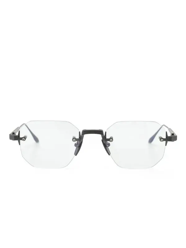 AKONI Juno-one Geometric-frame Glasses - Grey