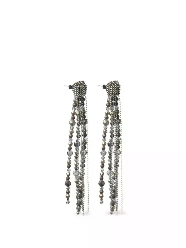 Peserico Beaded Chain Drop Earrings