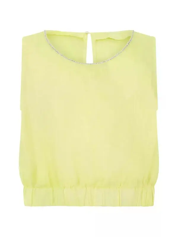 120% Lino Linen Top - Yellow