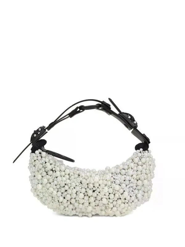 INNERRAUM Pearl-embellished Shoulder Bag - White