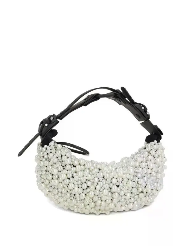 INNERRAUM Pearl-embellished Shoulder Bag - White