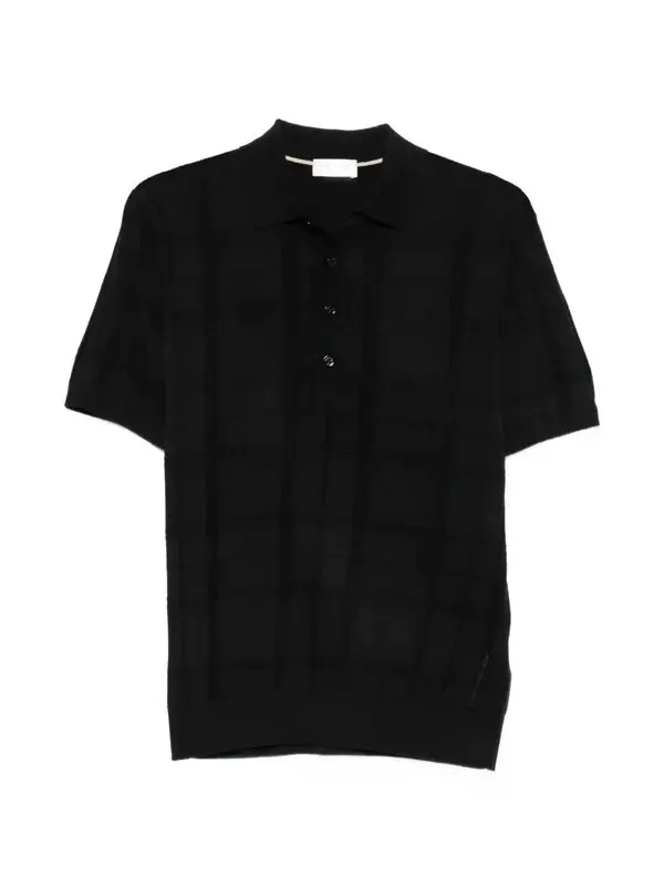 PAOLO PECORA Checked Polo Shirt