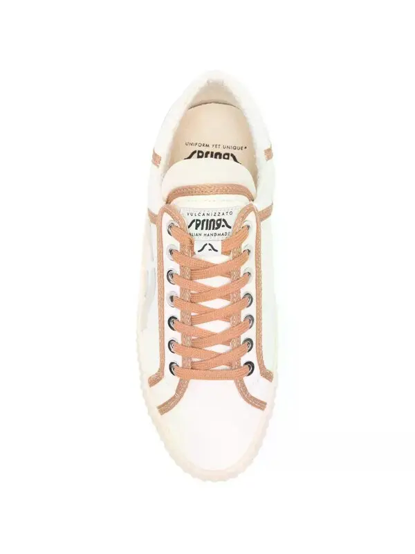 SPRINGA Wavy Olona Panelled Sneakers - Neutrals