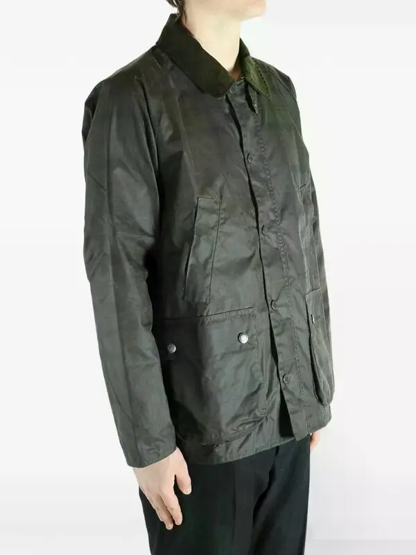 Barbour Tartan Waxed Jacket - Green