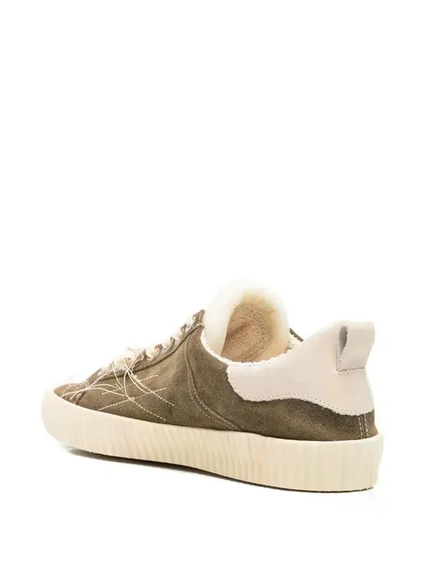 SPRINGA Wavy Suede Sneakers - Brown
