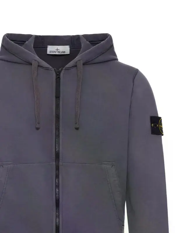 Stone Island Compass-badge Zip-up Hoodie