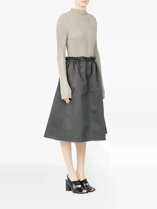 MAISON MARGIELA Ruffled Detail Midi Skirt