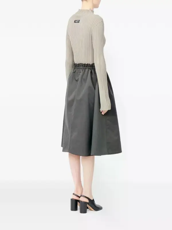 MAISON MARGIELA Ruffled Detail Midi Skirt