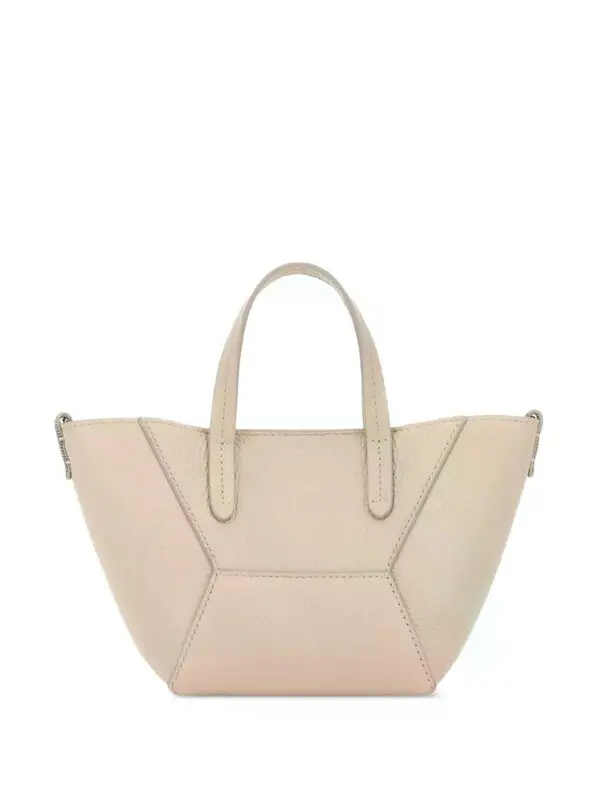 Brunello Cucinelli Leather Tote Bag - Neutrals