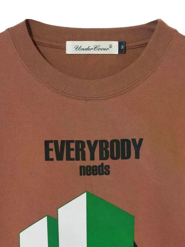 Undercover Printed T-shirt - Brown