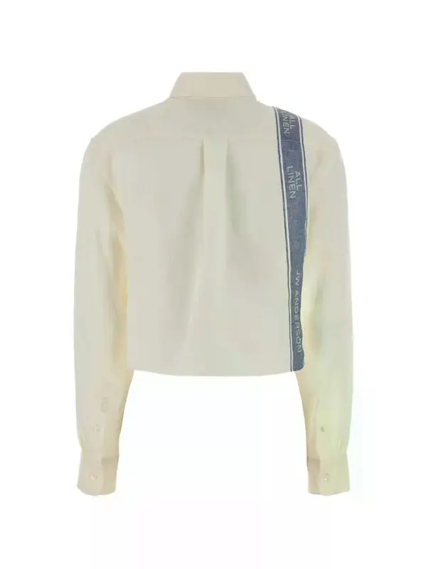JW Anderson Cropped Stripe-detail Shirt