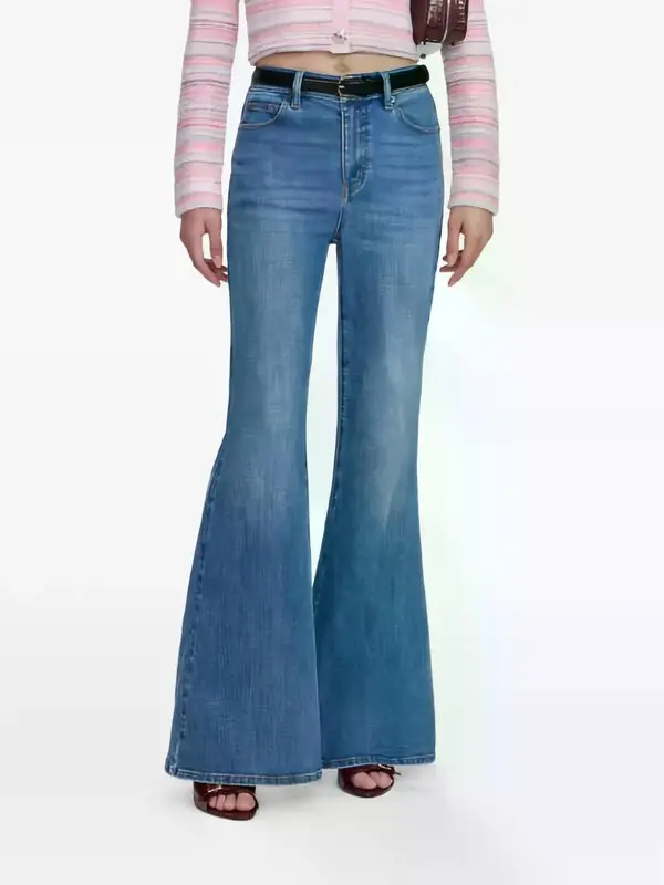 SELF-PORTRAIT High-waist Flared Jeans