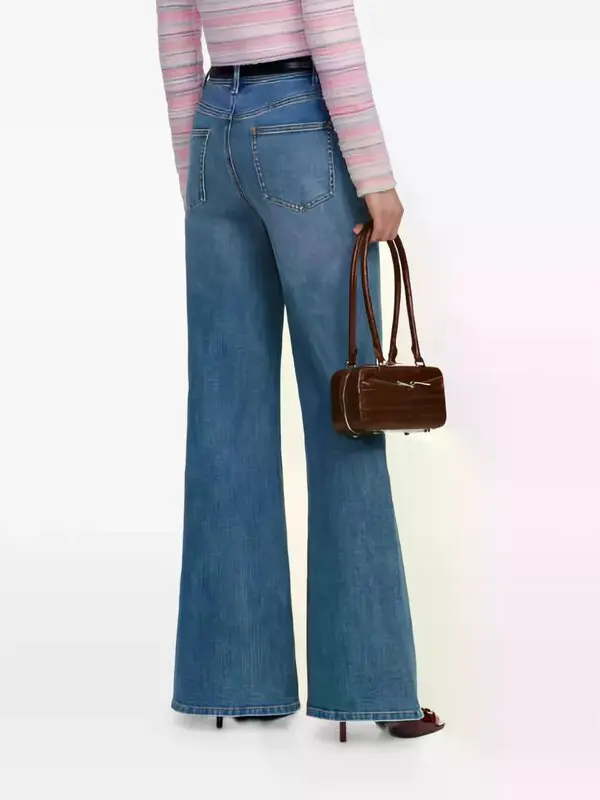 SELF-PORTRAIT High-waist Flared Jeans