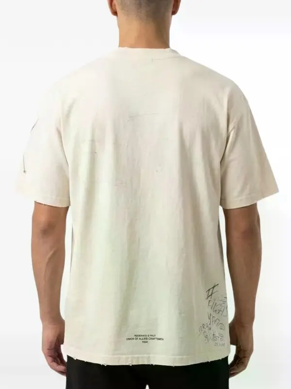 BLDG4 Graphic-print T-shirt - Neutrals