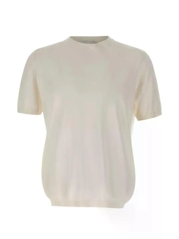 KANGRA Ribbed Short Sleeve Sweater