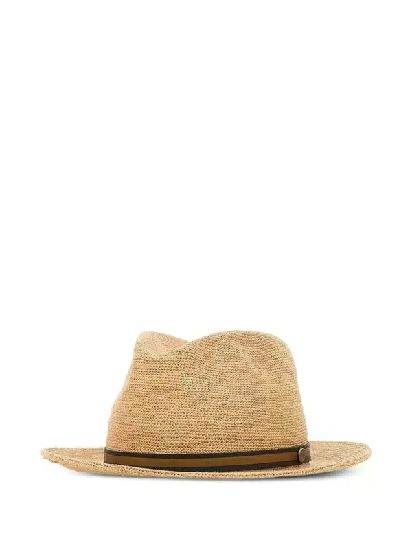 Borsalino Argentina Crocheted Straw Hat - Neutrals