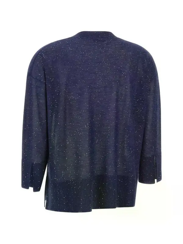 KANGRA Sequin-embellished Button-down Cardigan