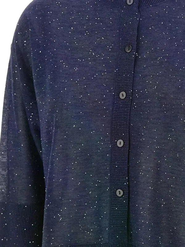 KANGRA Sequin-embellished Button-down Cardigan