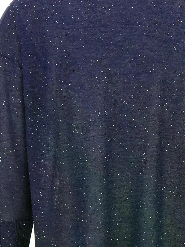 KANGRA Sequin-embellished Button-down Cardigan