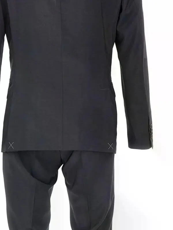 Corneliani Double-breasted Suit - Black