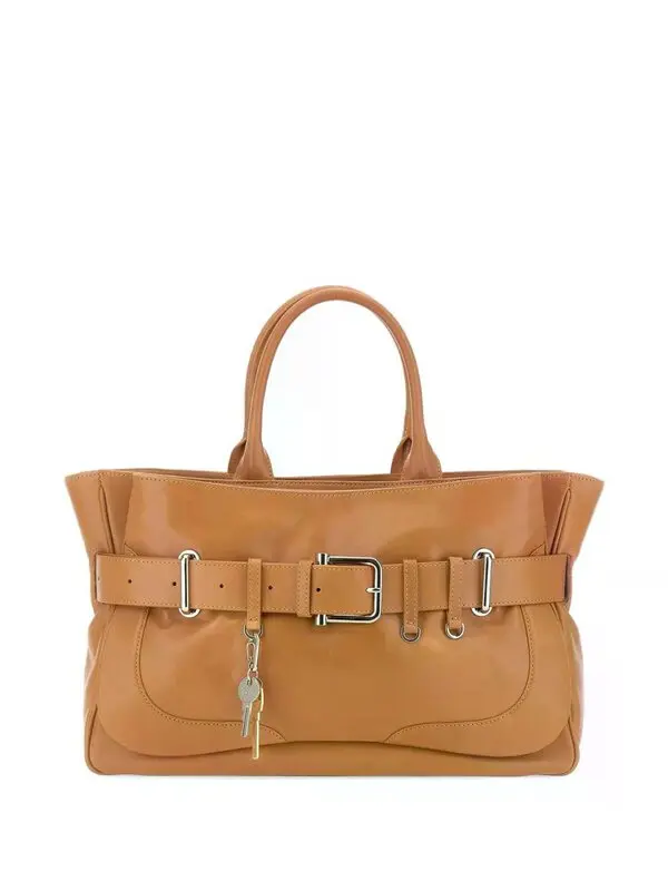 OSOI Leather Tote Bag With Buckle