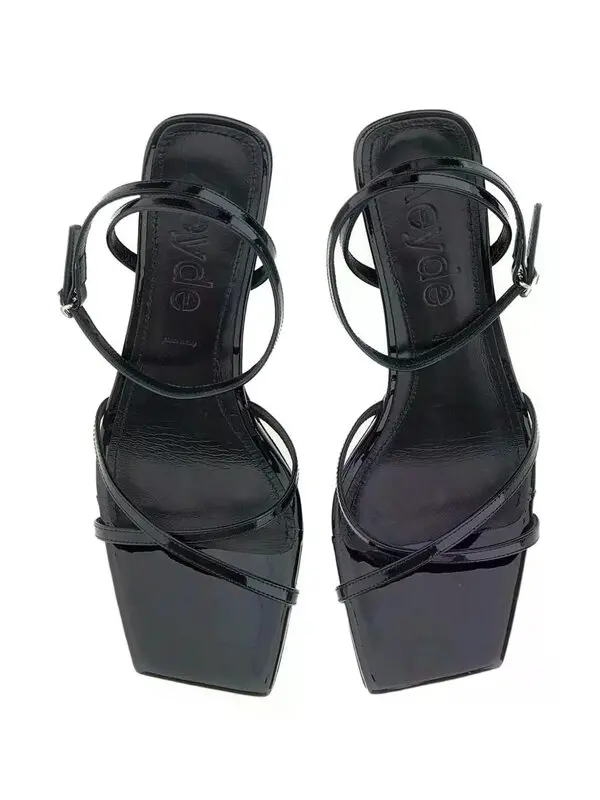 AeydĒ Criss-cross Strap Sandals - Black