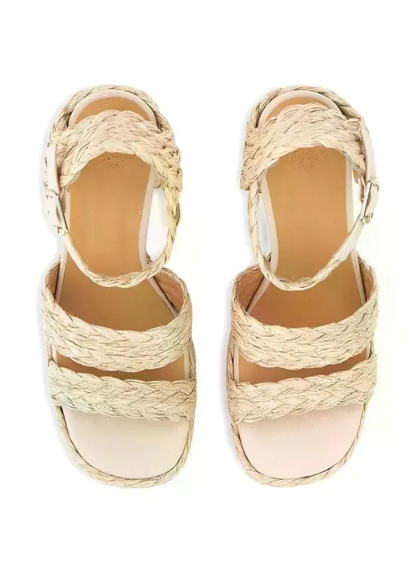 CastaÑer Fresa Woven Platform Sandals