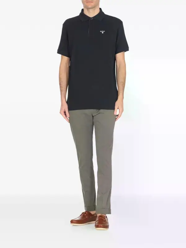 Barbour Embroidered-logo Polo Shirt - Blue