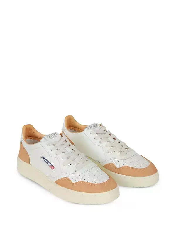 AUTRY Perforated Leather Sneakers - White